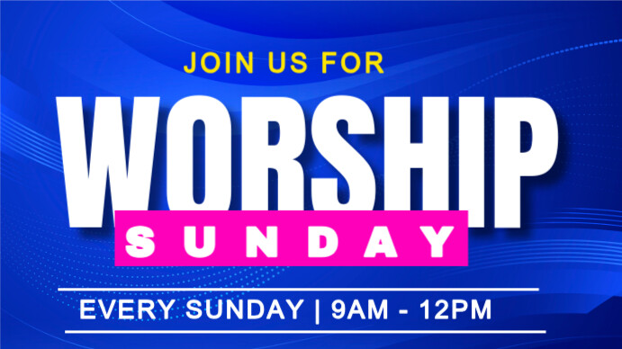 worship Sunday Template | PosterMyWall