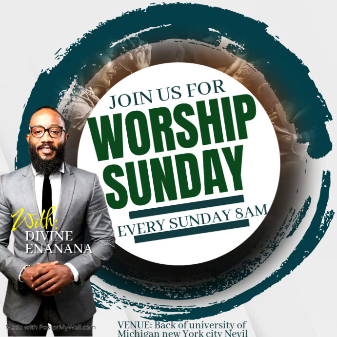 Copy of Worship Sunday | PosterMyWall