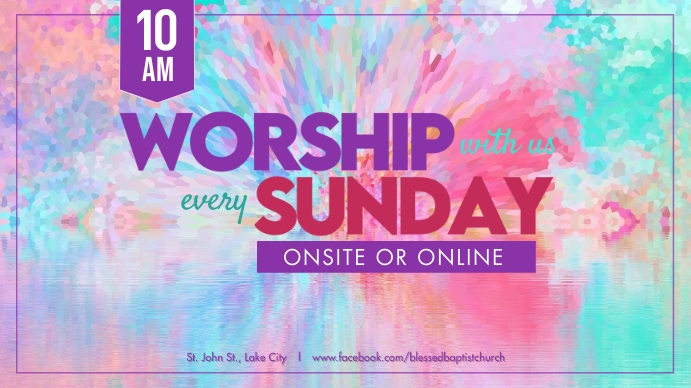 Worship Sunday Template | PosterMyWall