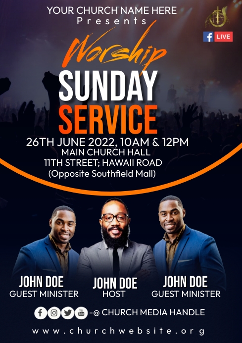 worship sunday Template | PosterMyWall