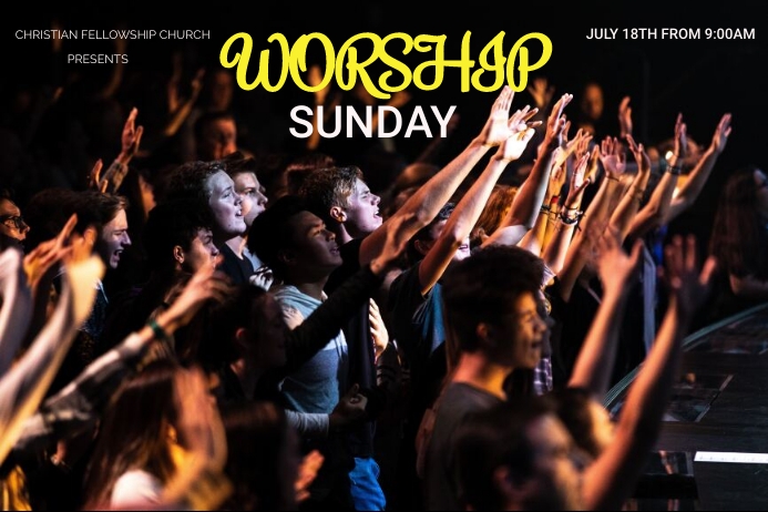 Worship sunday Template | PosterMyWall