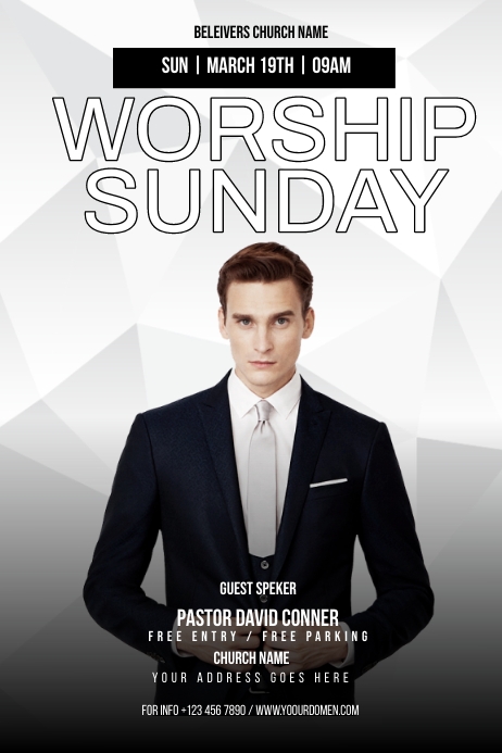 Worship sunday Template | PosterMyWall