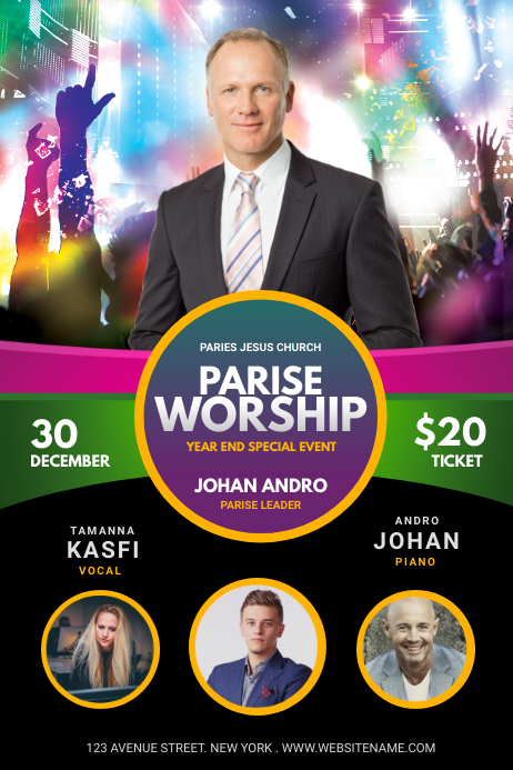 Worship sunday Poster Template | PosterMyWall