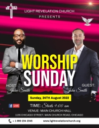 SUNDAY SERVICE POSTER Template | PosterMyWall