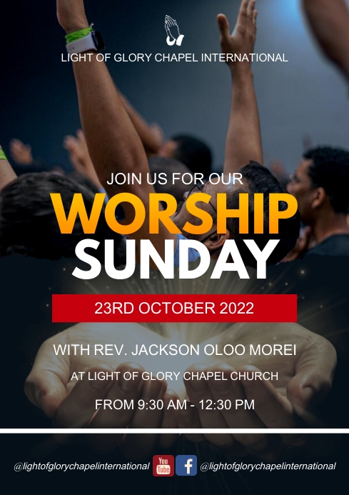Copy of WORSHIP SUNDAY POSTER | PosterMyWall