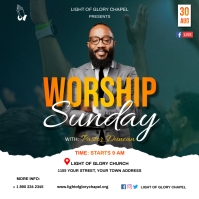SUNDAY SERVICE POSTER Template | PosterMyWall