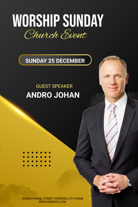 Worship sunday Poster Template | PosterMyWall