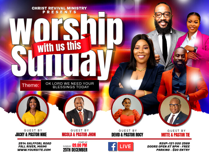 WORSHIP SUNDAY PRESENTATION Template | PosterMyWall