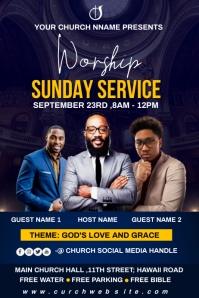 communion sunday service Template | PosterMyWall