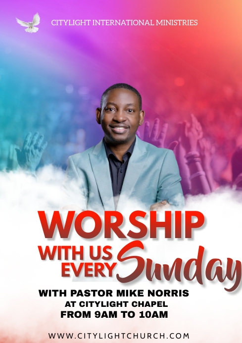 worship sunday service Template | PosterMyWall