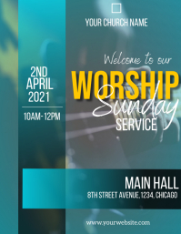 Sunday Service Youtube Thumbnail Template | PosterMyWall