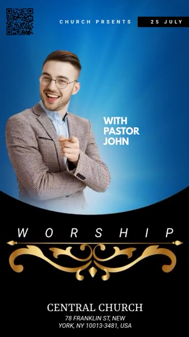 Worship template story | PosterMyWall