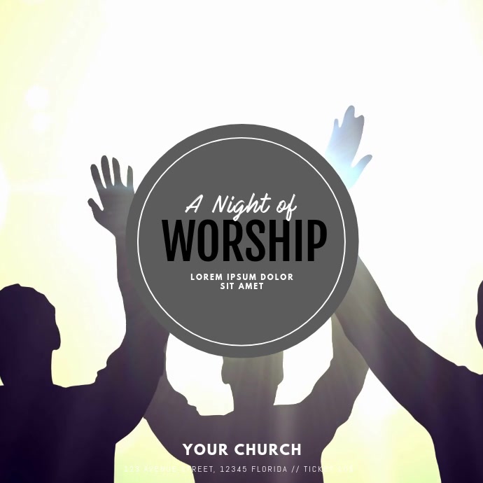 Worship Video Ad Template | PosterMyWall