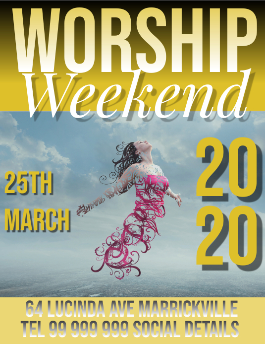 worship weekend Template | PosterMyWall