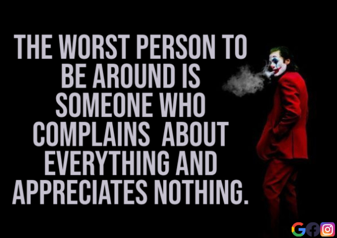 WORST PERSON QUOTE TEMPLATE | PosterMyWall