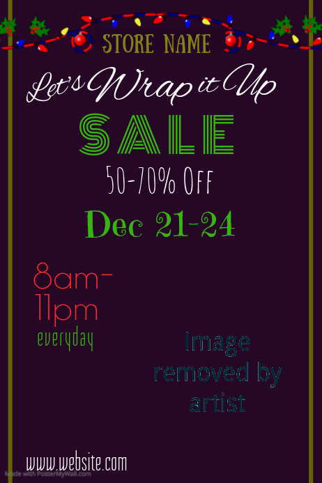 Copy of Wrap it Up Sale Poster Template | PosterMyWall
