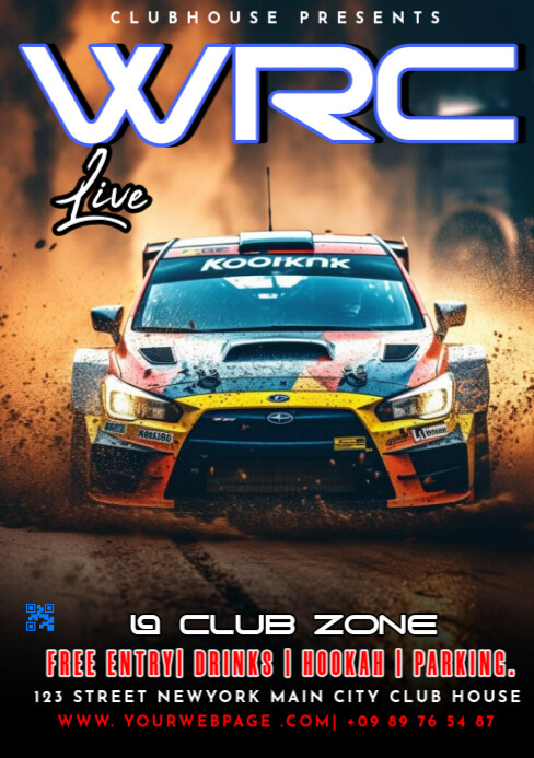 Copy of wrc cars events posters | PosterMyWall