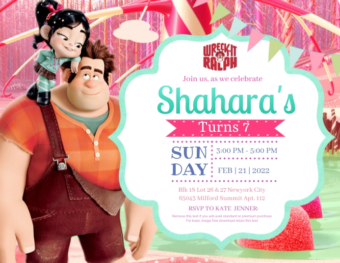 Wreck it Ralph Template | PosterMyWall