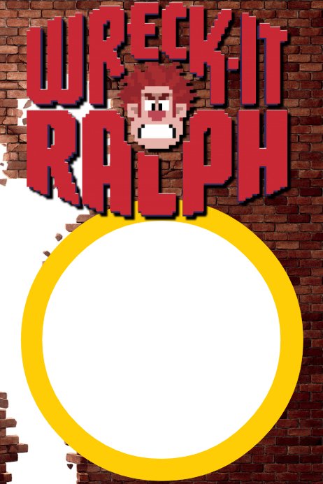 Wreck-It Ralph Party Prop Frame | PosterMyWall