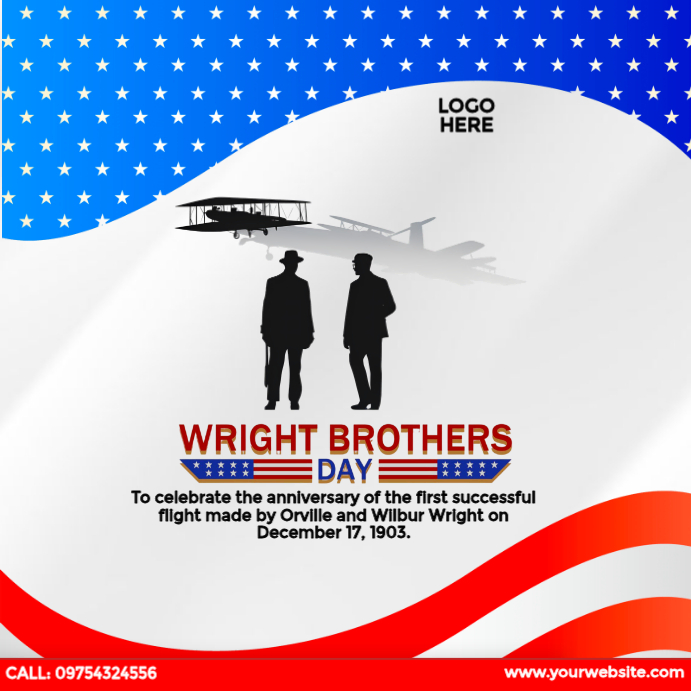 Wright Brothers Day Ads Template | PosterMyWall