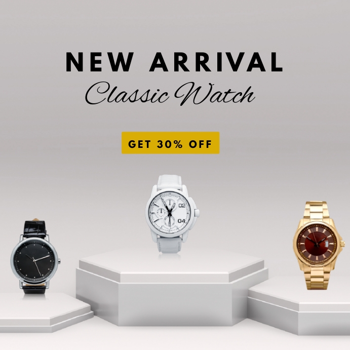 WRIST WATCH SALE Template | PosterMyWall