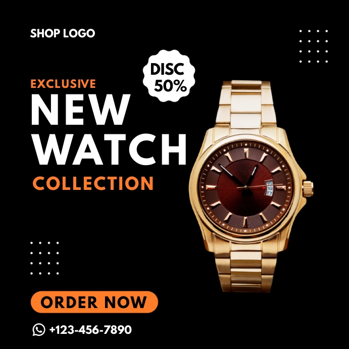 Wrist watch sales Template | PosterMyWall