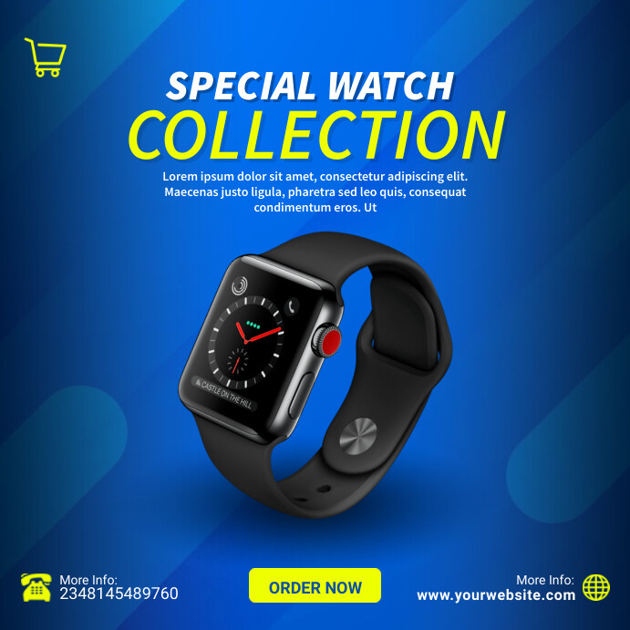 wristwatch4 Template | PosterMyWall