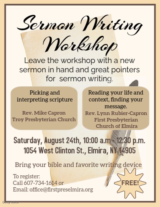 Writing Workshop Flyer Template | PosterMyWall