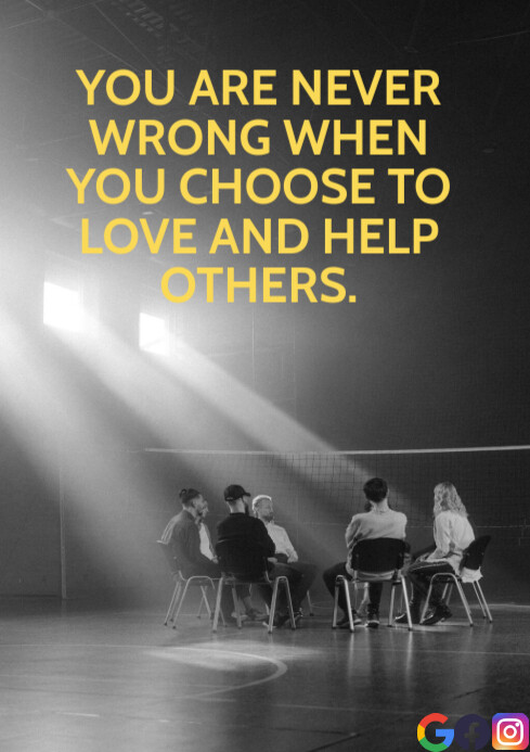 Plantilla de WRONG AND HELP QUOTE TEMPLATE | PosterMyWall