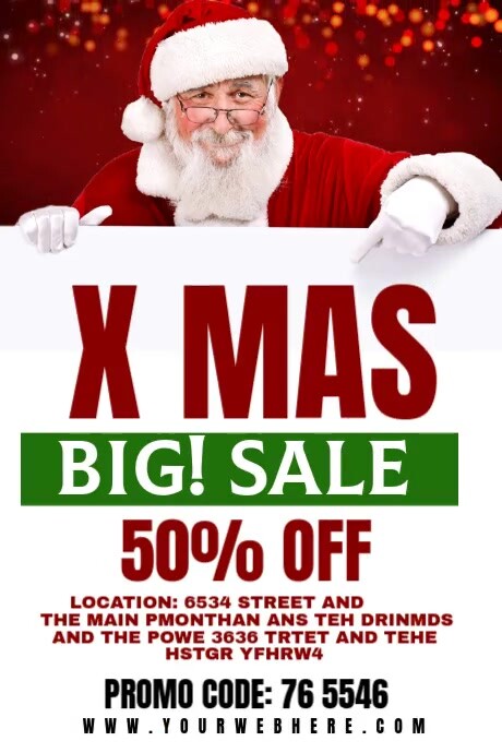 x mas sale Template | PosterMyWall