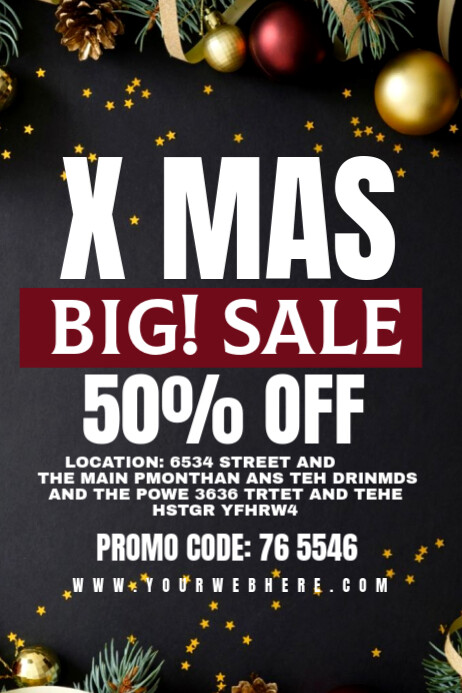 Copy of x mas sale | PosterMyWall