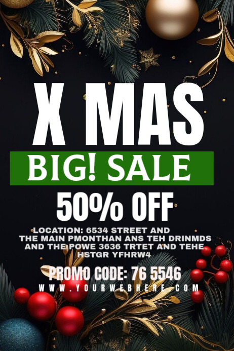 x mas sale Template | PosterMyWall