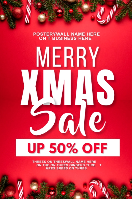 X mas sale Template | PosterMyWall