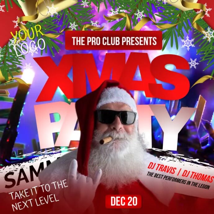 X MASS PARTY FLYER Template | PosterMyWall