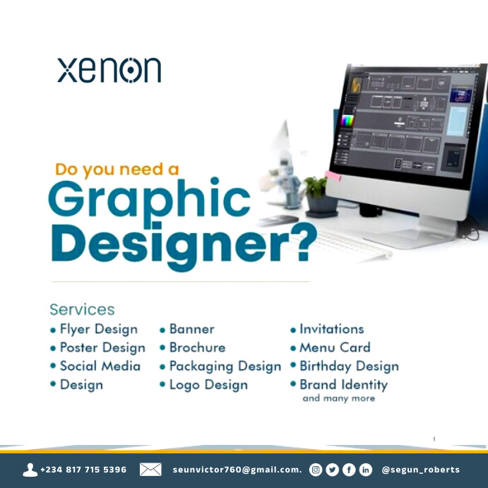 Xenon Services Template | PosterMyWall