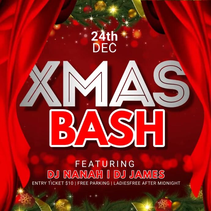 Plantilla de Xmas Bash Party | PosterMyWall