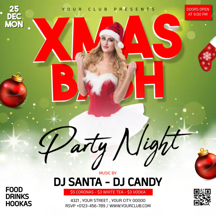 Copy of Xmas Bash Party Night | PosterMyWall