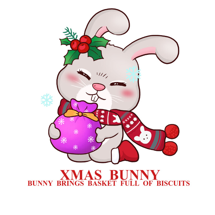 Xmas Bunny Logo Template | PosterMyWall