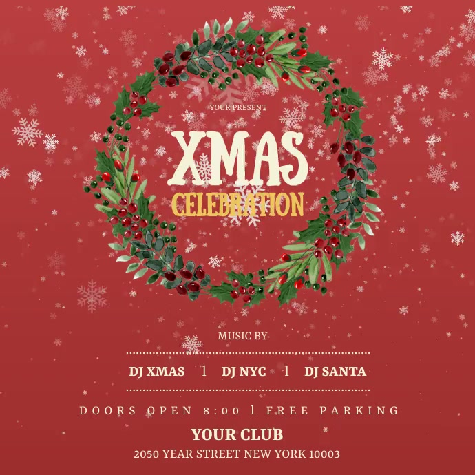 Xmas Celebration instagram VideoTemplate | PosterMyWall