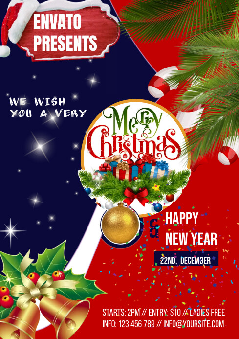 Xmas flyers Template | PosterMyWall