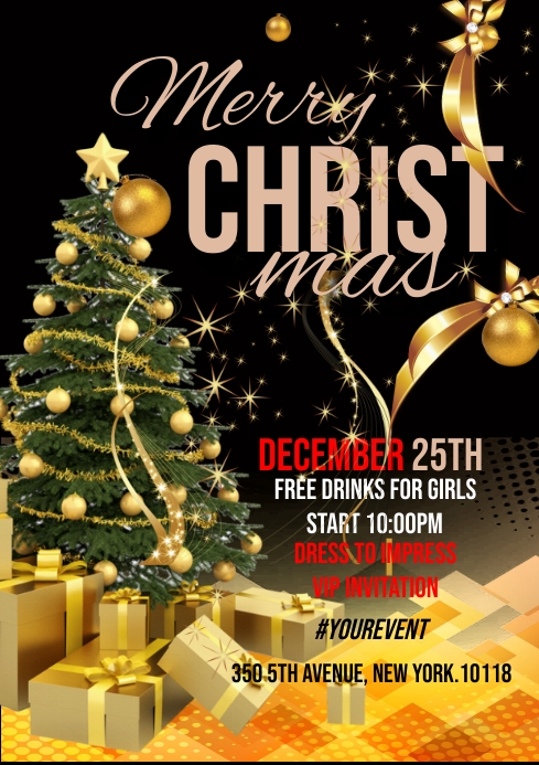 Xmas flyers Template | PosterMyWall