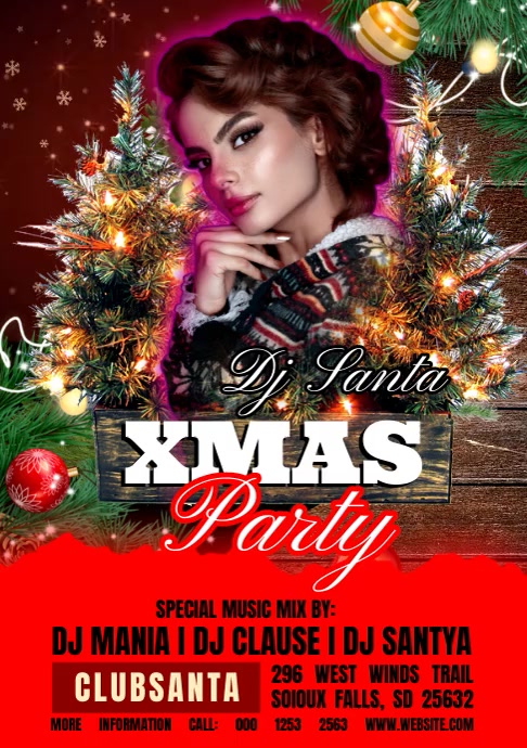 xmas party, christmas party Template | PosterMyWall