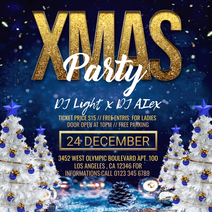 XMAS PARTY FLYER Template | PosterMyWall