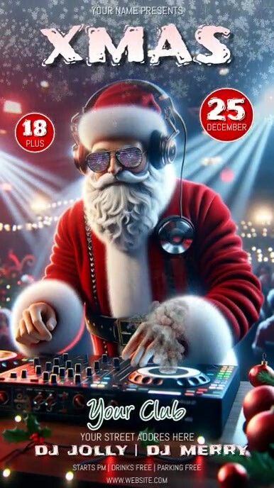 XMAS PARTY POSTER TEMPLATE | PosterMyWall