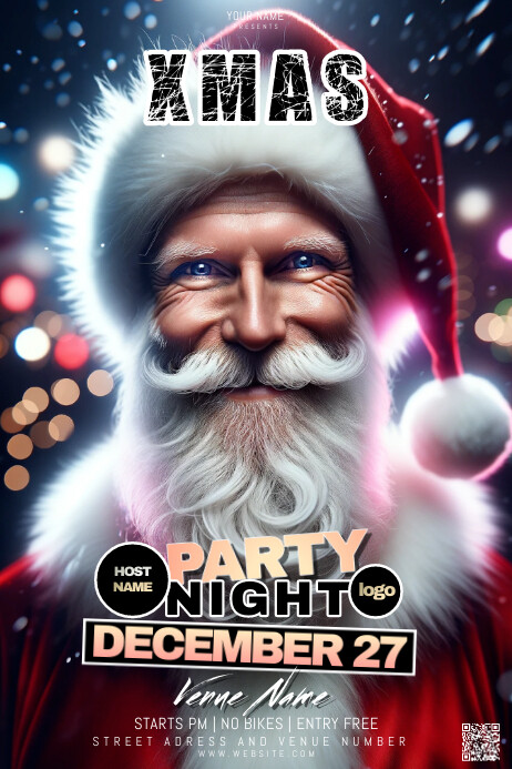 XMAS PARTY POSTER TEMPLATE | PosterMyWall