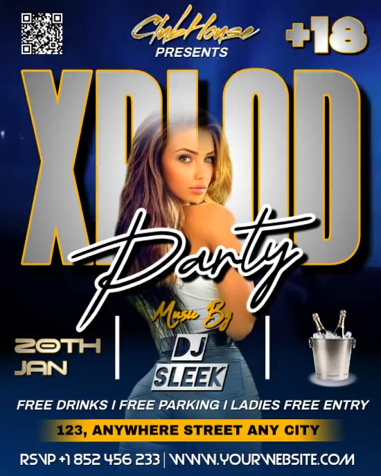 XPLOD PARTY FLYER TEMPLATE POSTER | PosterMyWall