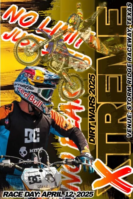 Xtreme Motocross Event Template | PosterMyWall