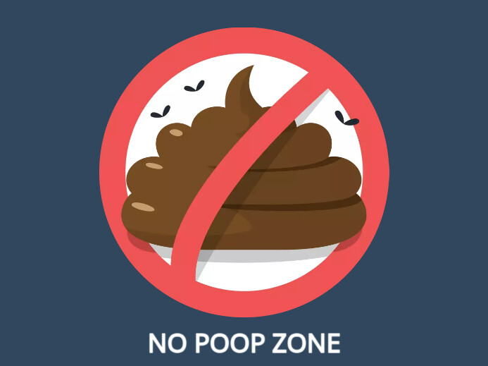 Yard sign : No poop zone Template | PosterMyWall