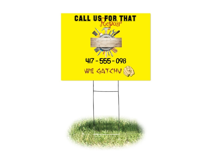 YARD SIGN Template | PosterMyWall