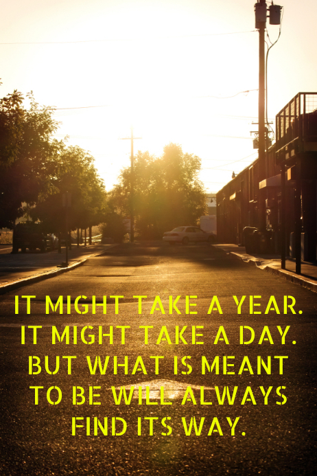 YEAR AND DAY QUOTE TEMPLATE | PosterMyWall